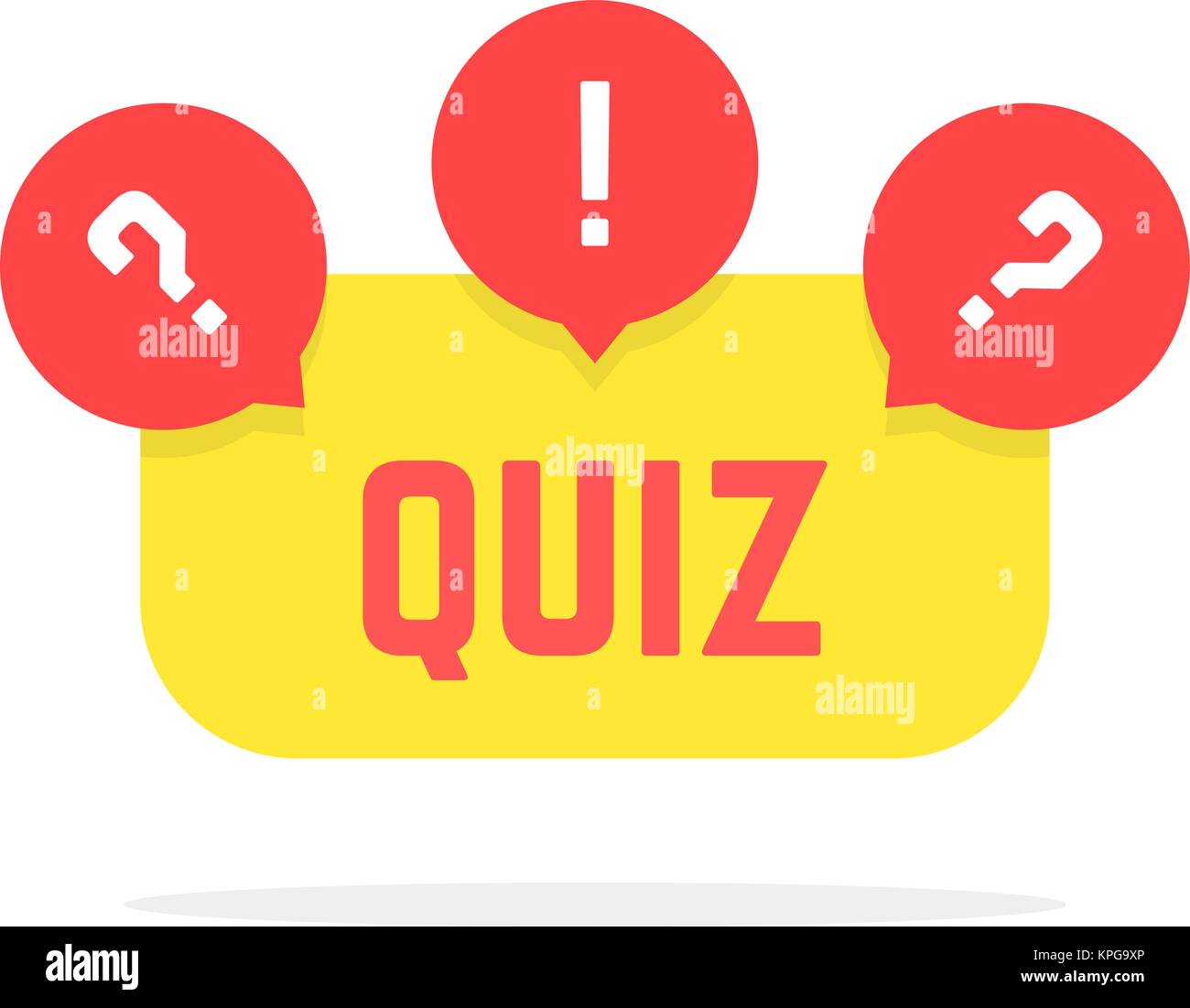 red and yellow quiz button Stock Vector Image & Art - Alamy