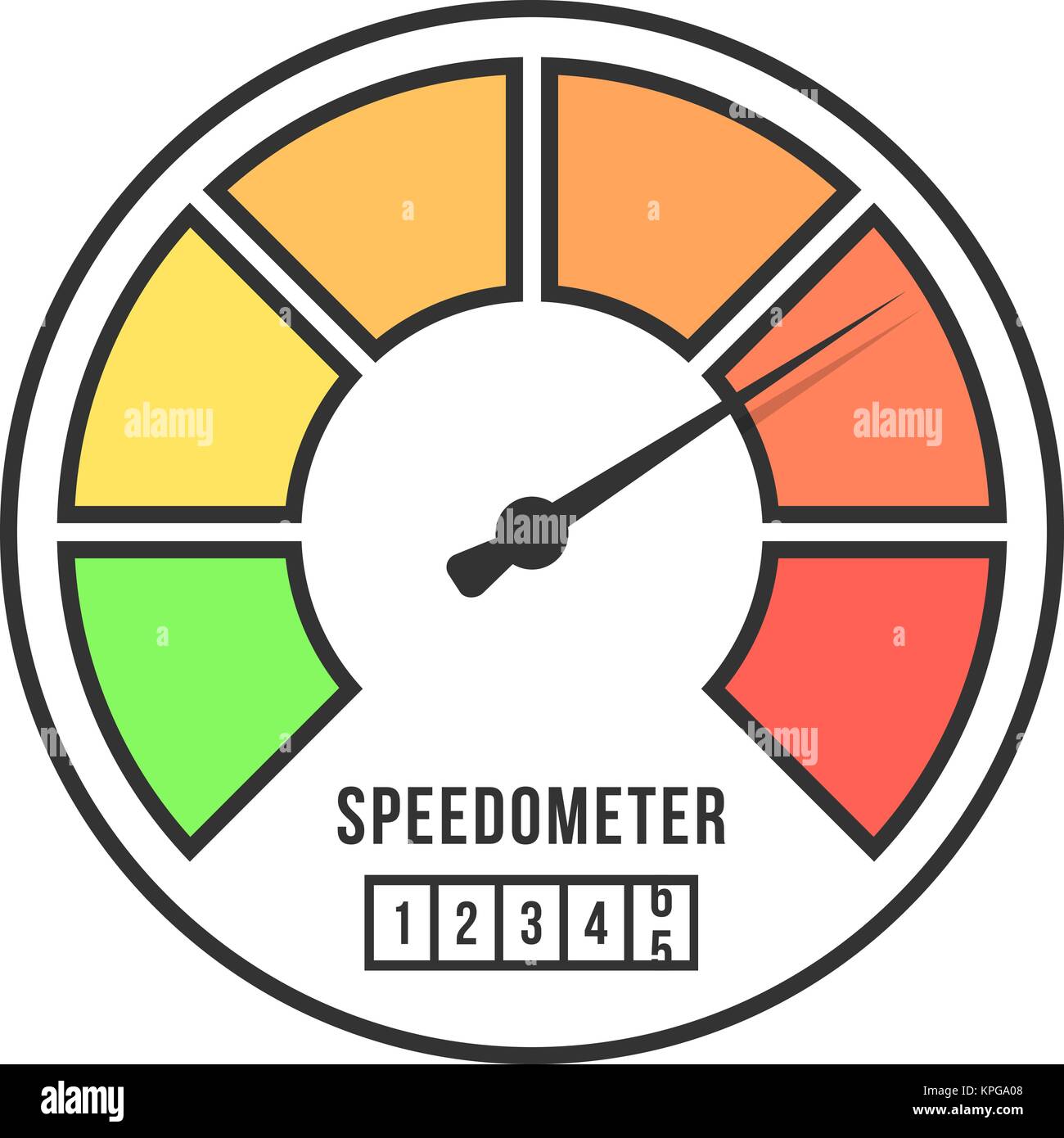 speedometer icon from black line Stock Vector Image & Art - Alamy