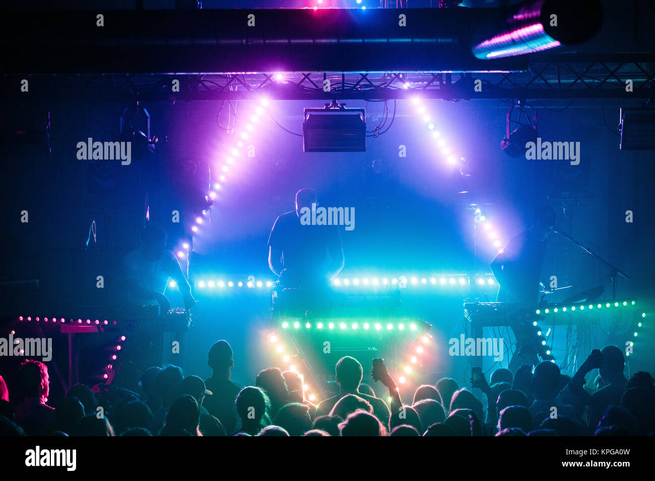 The Danish producer trio AV AV AV performs a live concert at ...