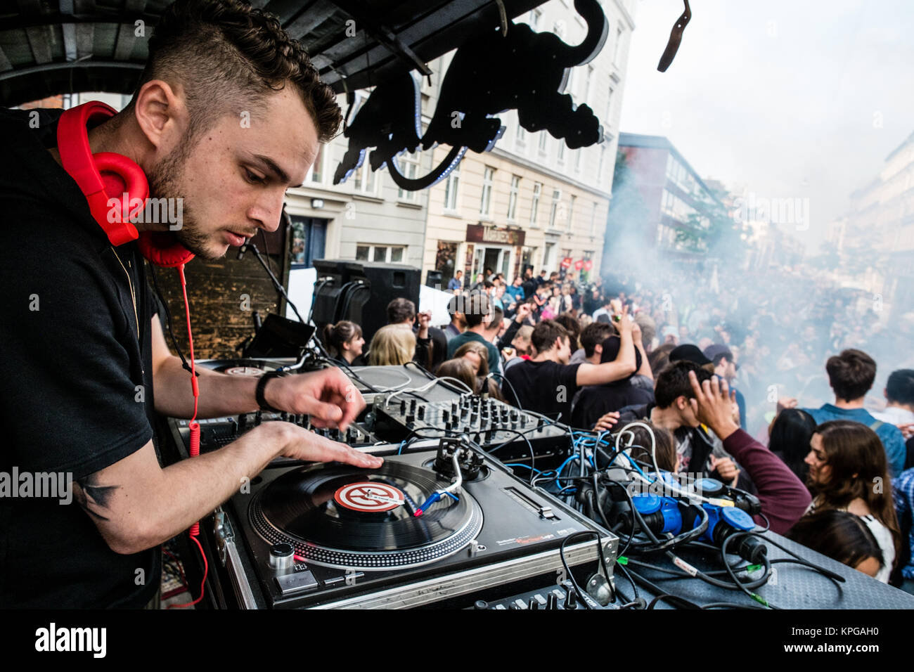 The German record producer, DJ and turntablelist DJ Rafik performs a ...