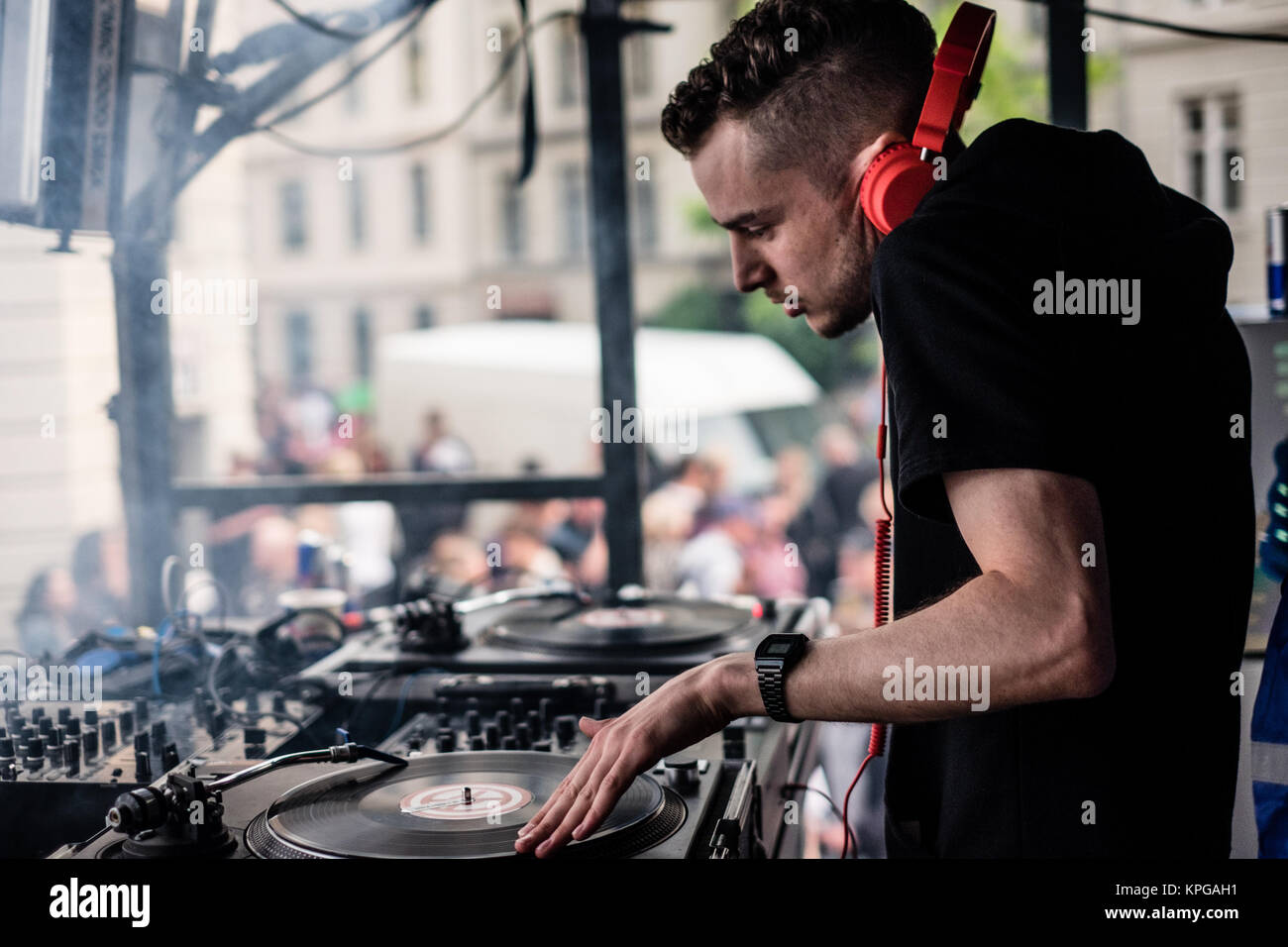 The German record producer, DJ and turntablelist DJ Rafik performs a ...