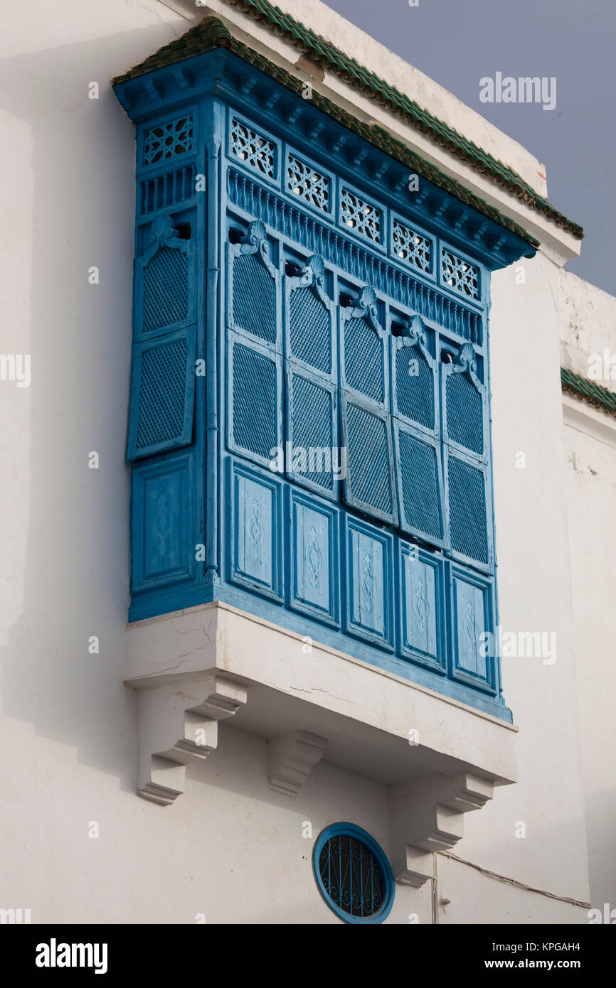 Tunisia, Sidi Bou Said, building detail Stock Photo - Alamy