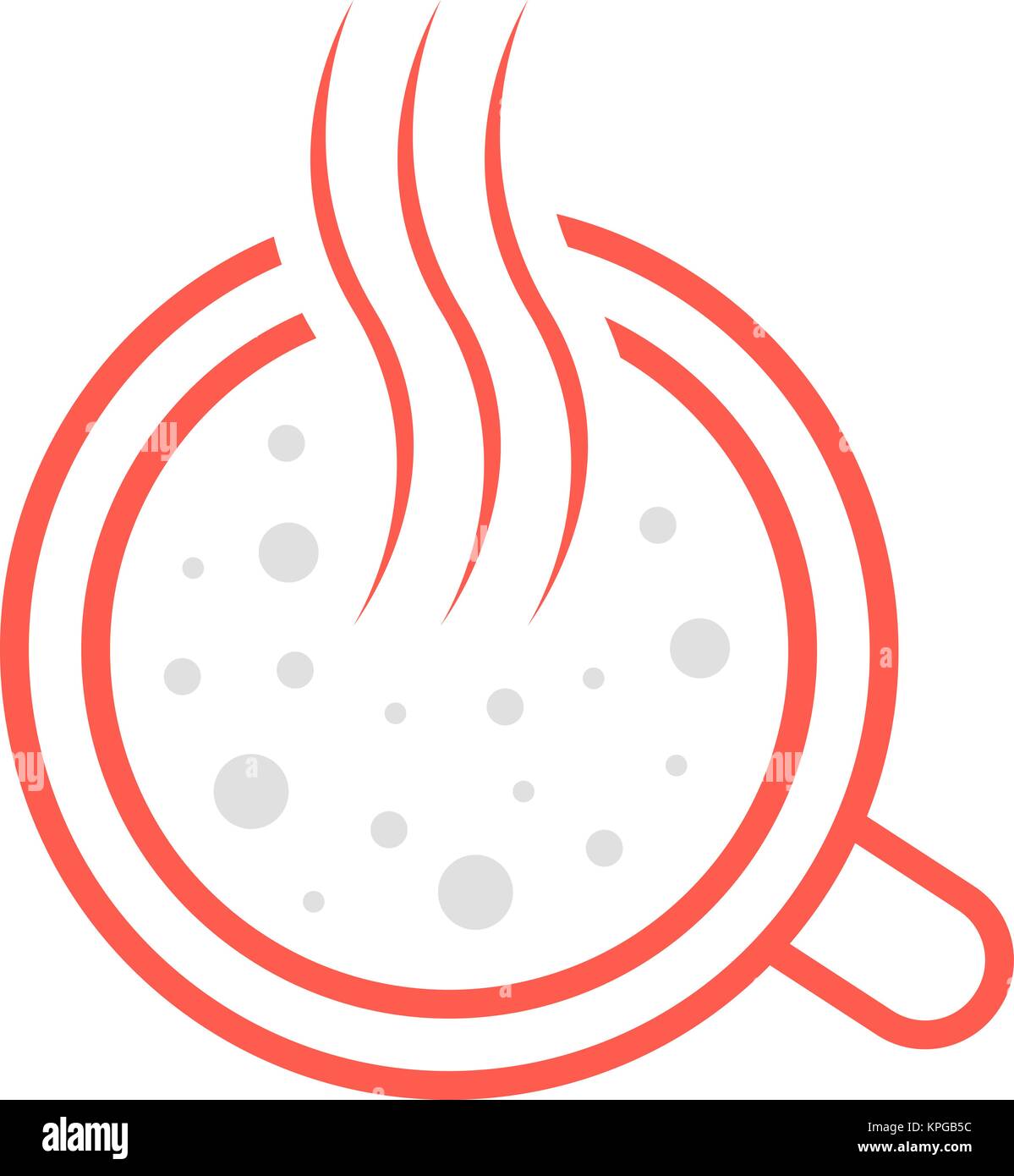 Red soup cup Stock Vector Images - Alamy