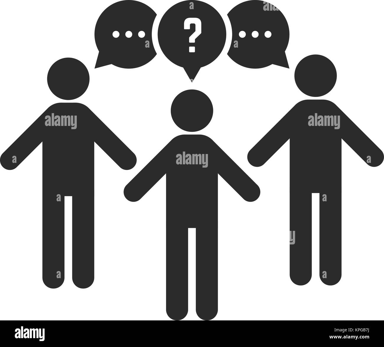 teamwork with black stick man Stock Vector Image & Art - Alamy