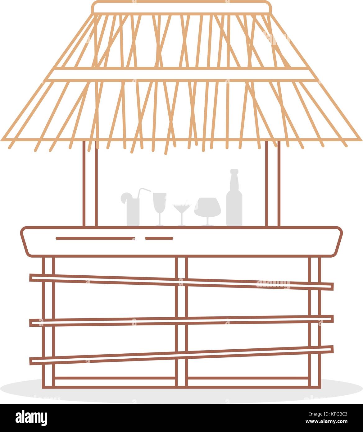 Beach bar Stock Vector Images - Alamy