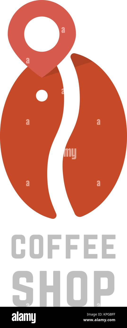 Coffee icon marker map hi-res stock photography and images - Alamy