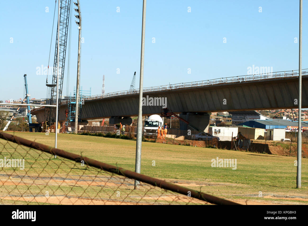 Gautrain bridge under construction, Gauteng, South Africa Stock Photo ...