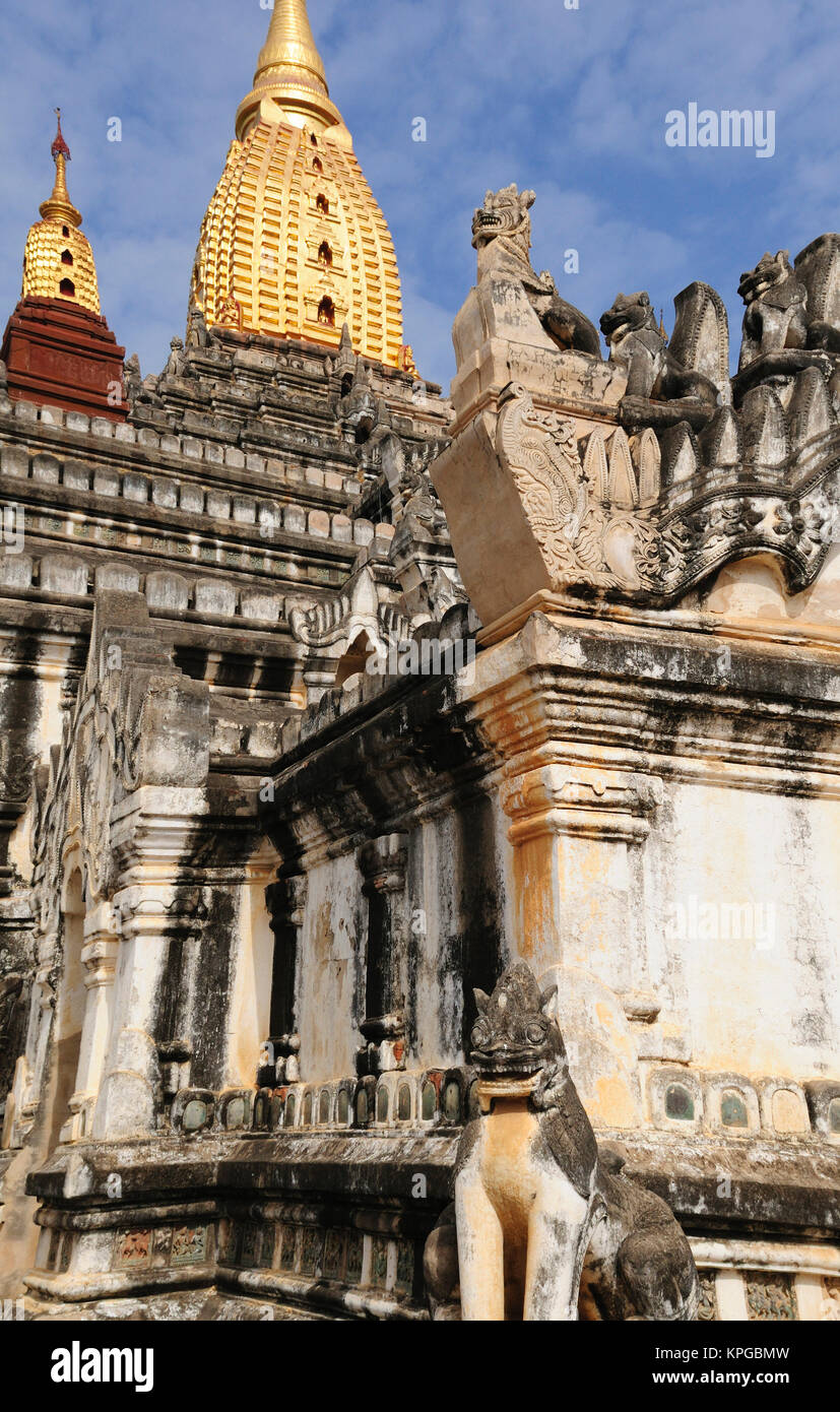 Asia, Myanmar (Burma), Bagan (Pagan). The Ananda Temple at Bagan Stock ...