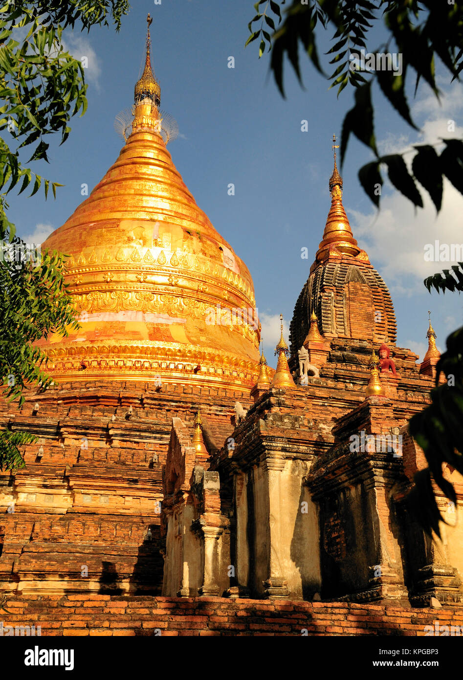 Asia, Myanmar (Burma), Bagan (Pagan). The Dhamma Yazaka Zedi temple at ...