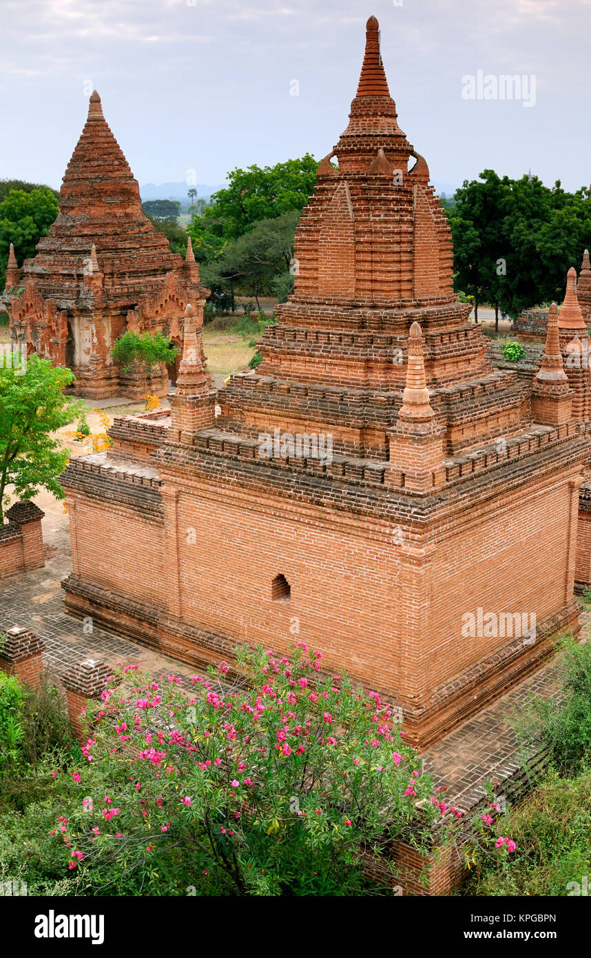 Asia, Myanmar (Burma), Bagan (Pagan). Various Bagan temples Stock Photo ...