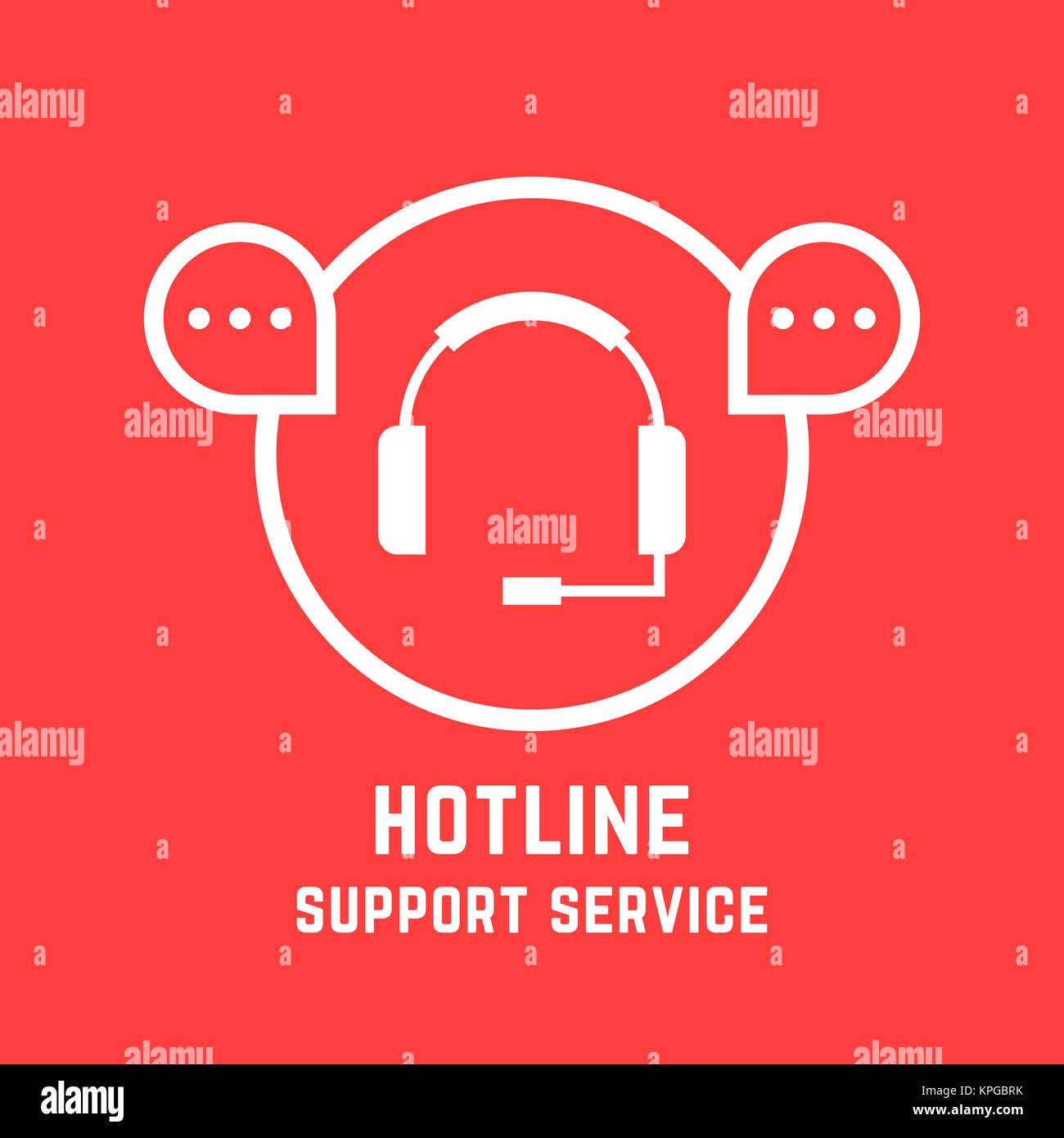 hotline support service mark Stock Vector Image & Art - Alamy
