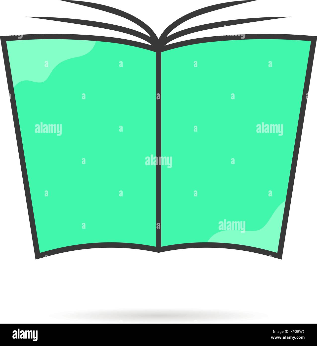 Book icon linear logo Stock Vector Images - Alamy