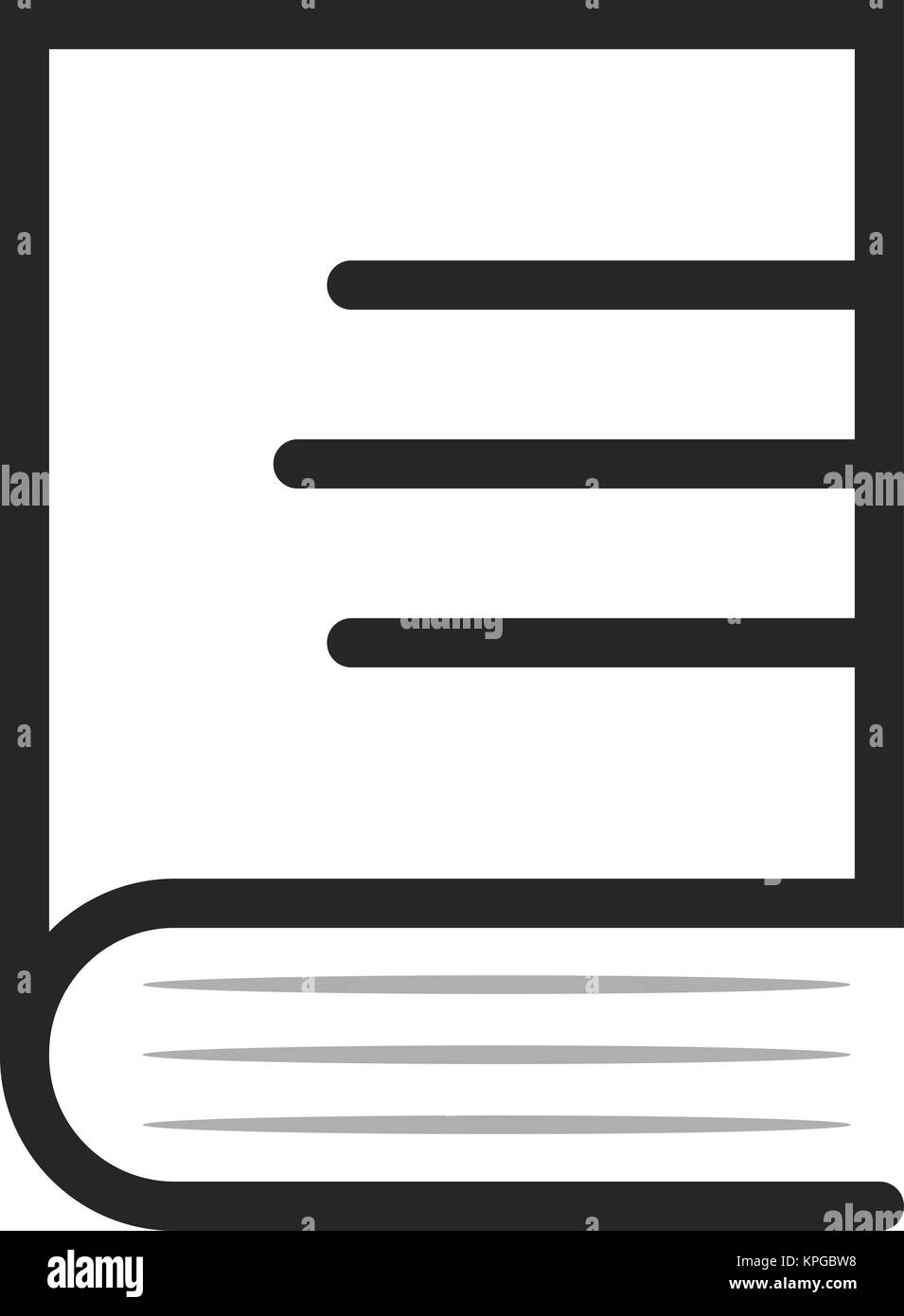linear book simple logo Stock Vector Image & Art - Alamy