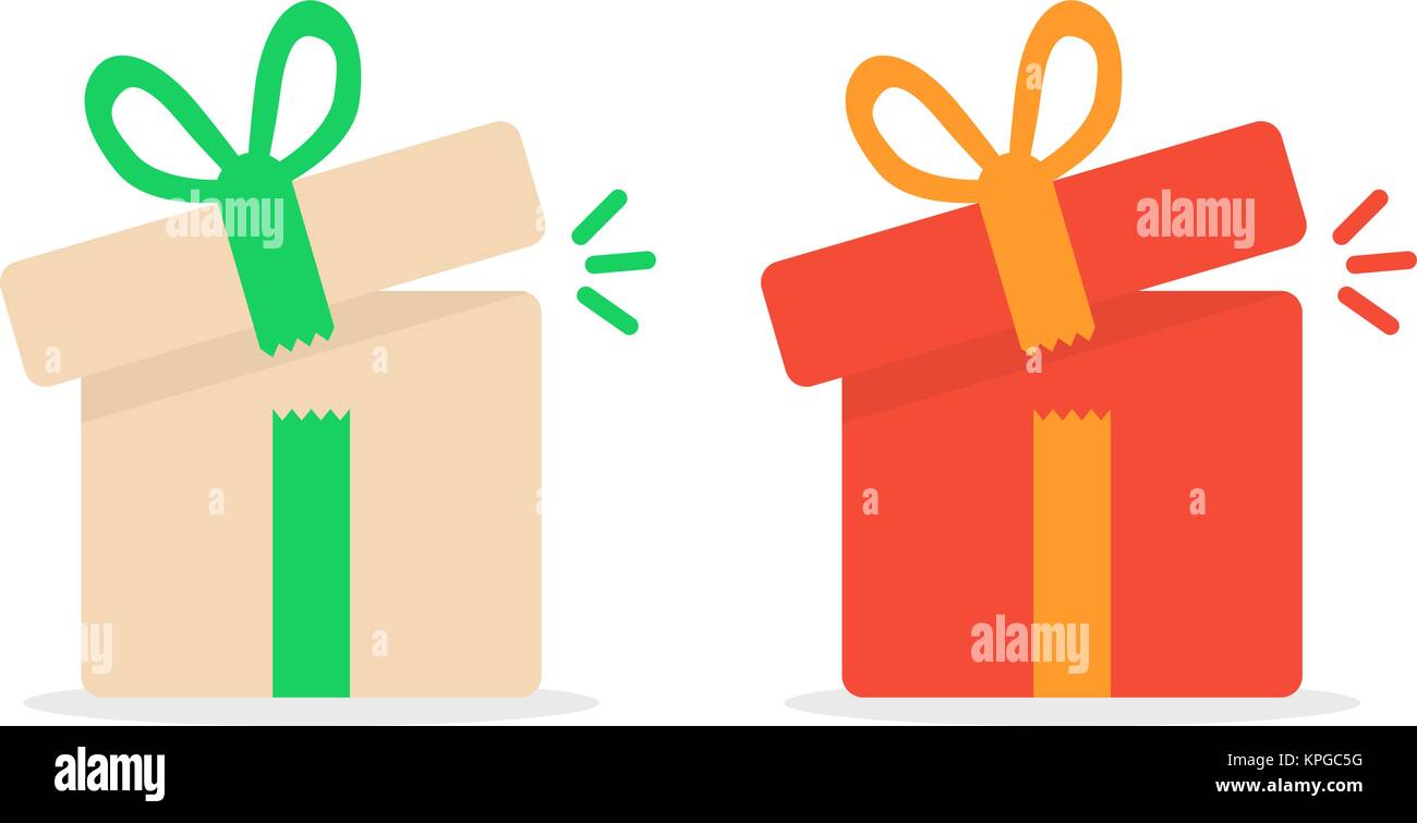 opened color gift boxes Stock Vector Image & Art - Alamy