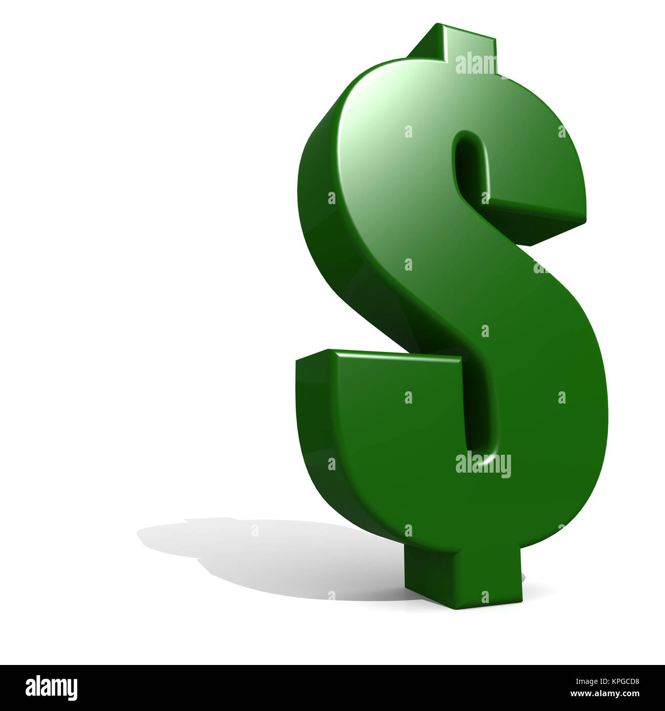 Green dollar sign Stock Photo - Alamy
