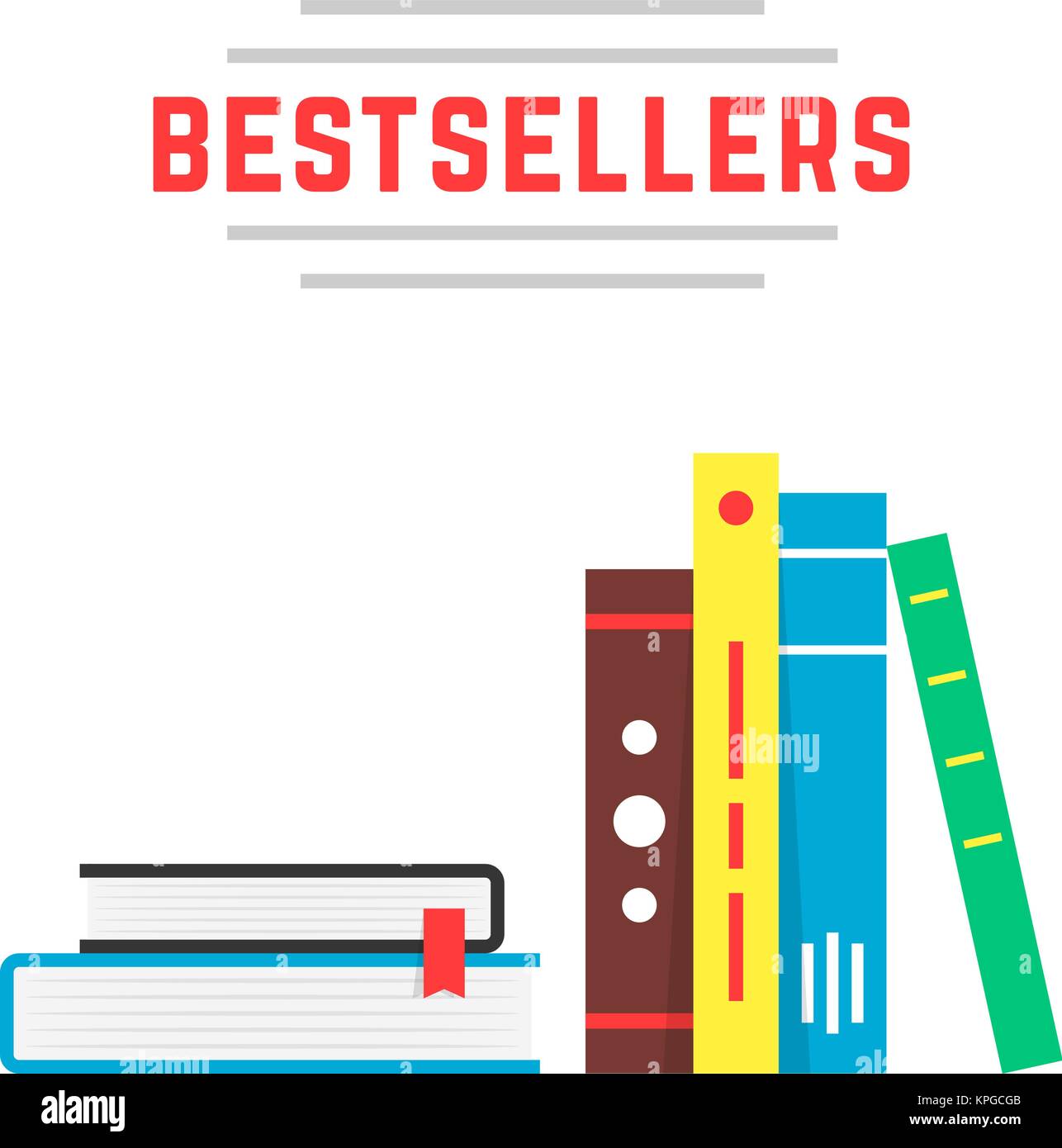 bestseller icon with bookshelf Stock Vector Image & Art - Alamy