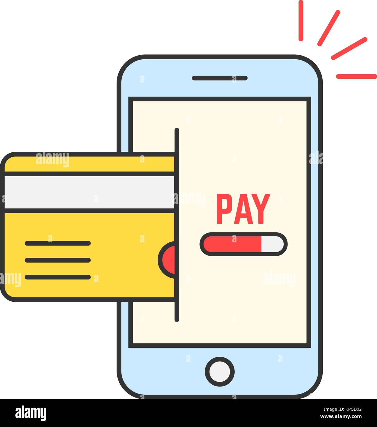 Red pay phone Stock Vector Images - Alamy