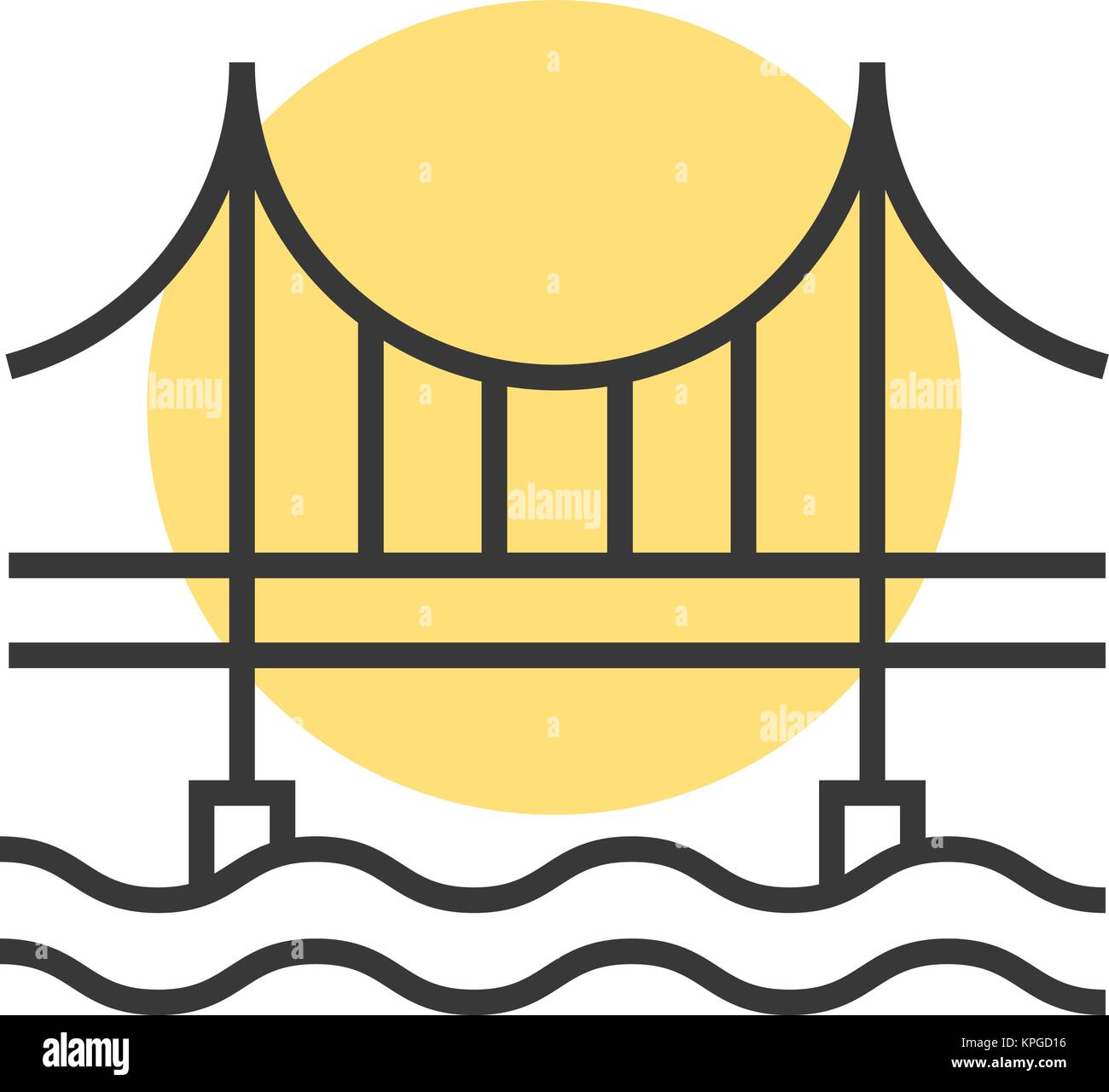 Sunset behind Stock Vector Images - Alamy