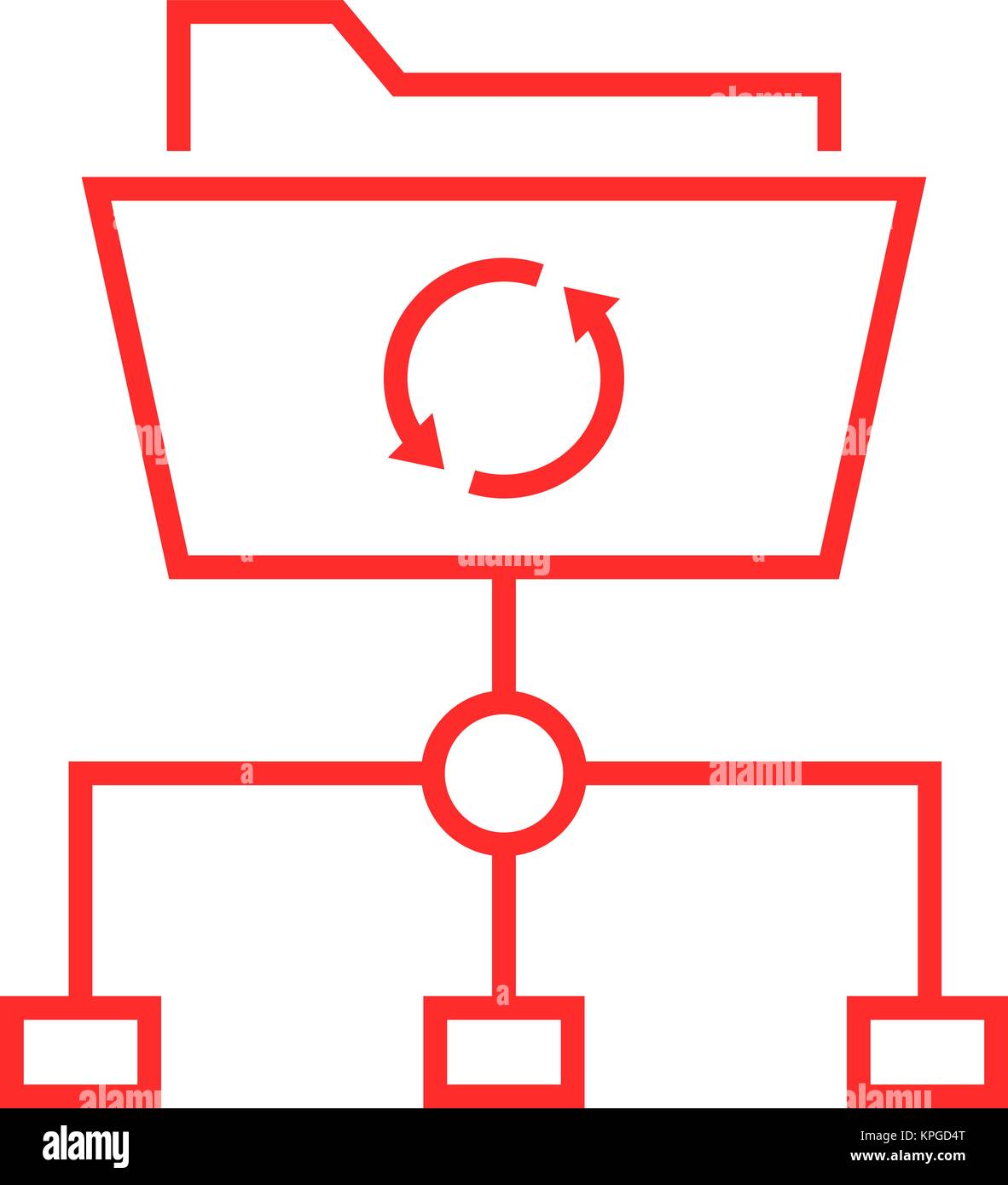 Cloud data synchronization icon Stock Vector Images - Alamy