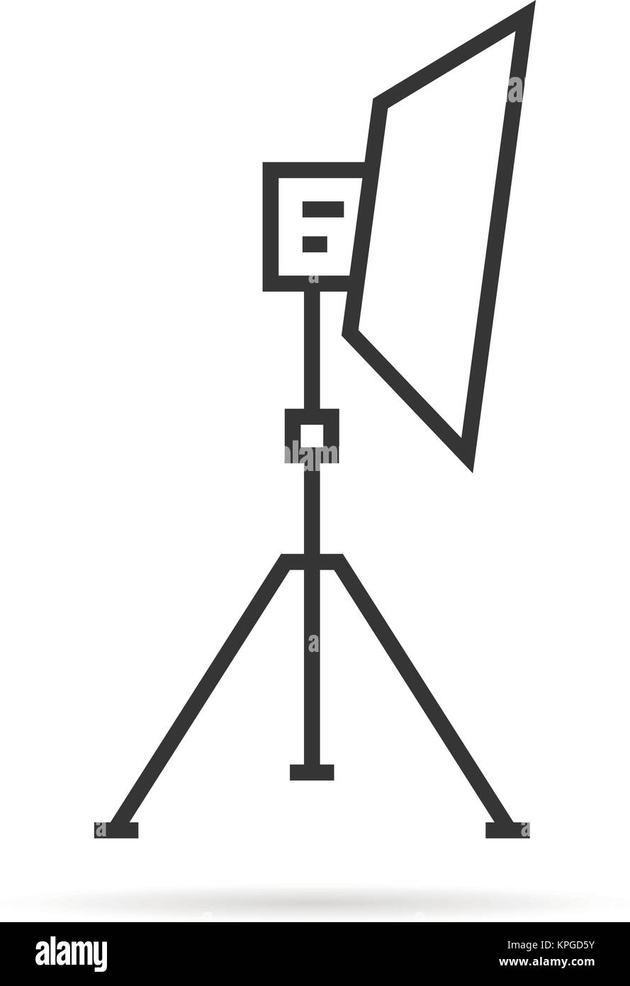 Studio flash on stand Stock Vector Images - Alamy