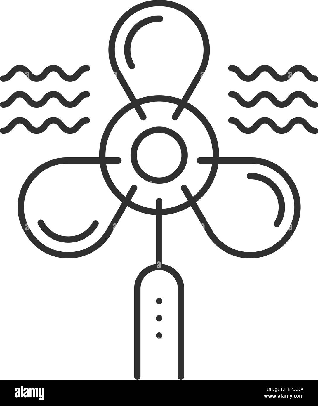 Air conditioner thin line hi-res stock photography and images - Alamy