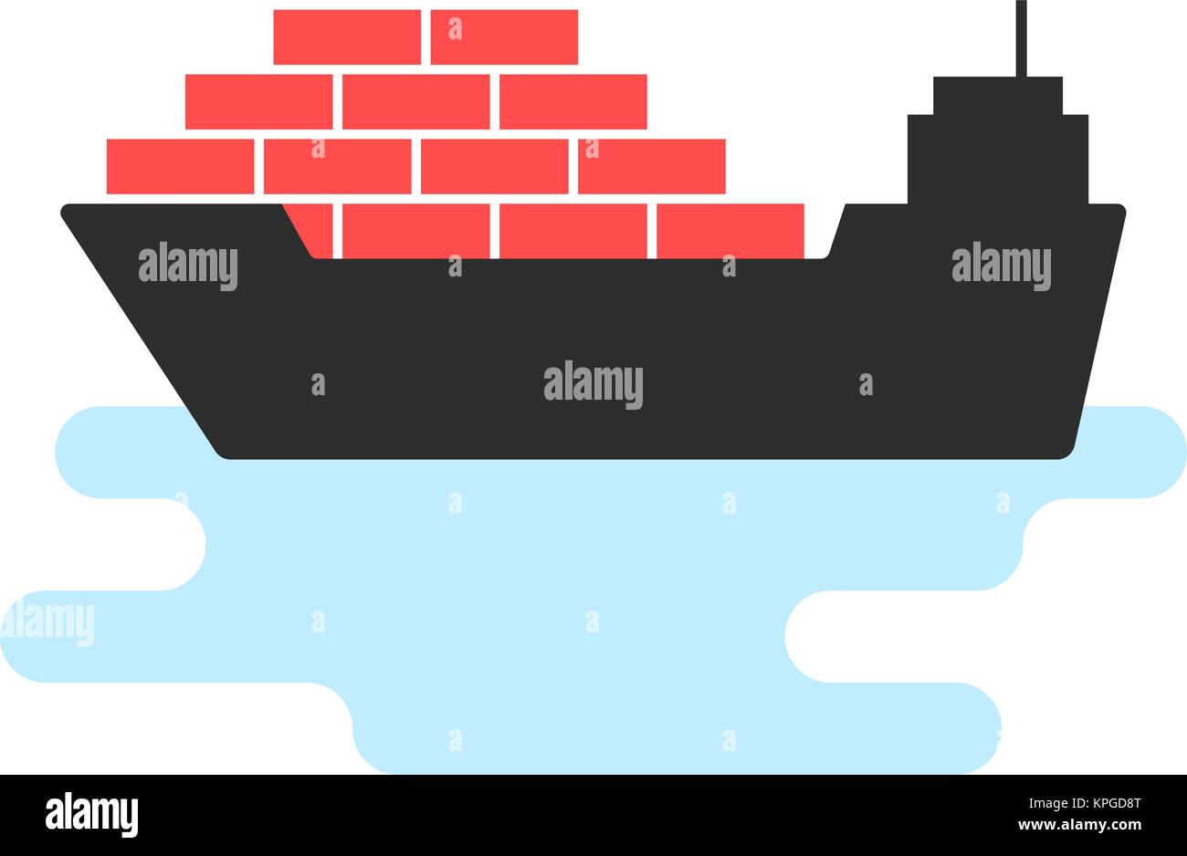 Ferry ship port Stock Vector Images - Alamy