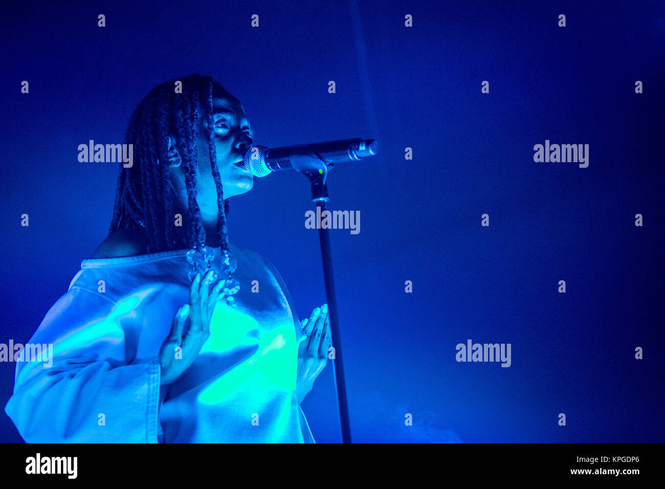 Denmark, Copenhagen - December 11, 2017. The American singer and ...