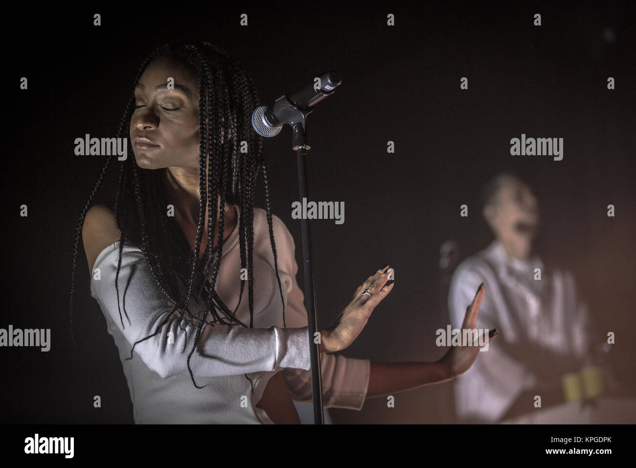 Denmark, Copenhagen - December 11, 2017. The American singer and ...