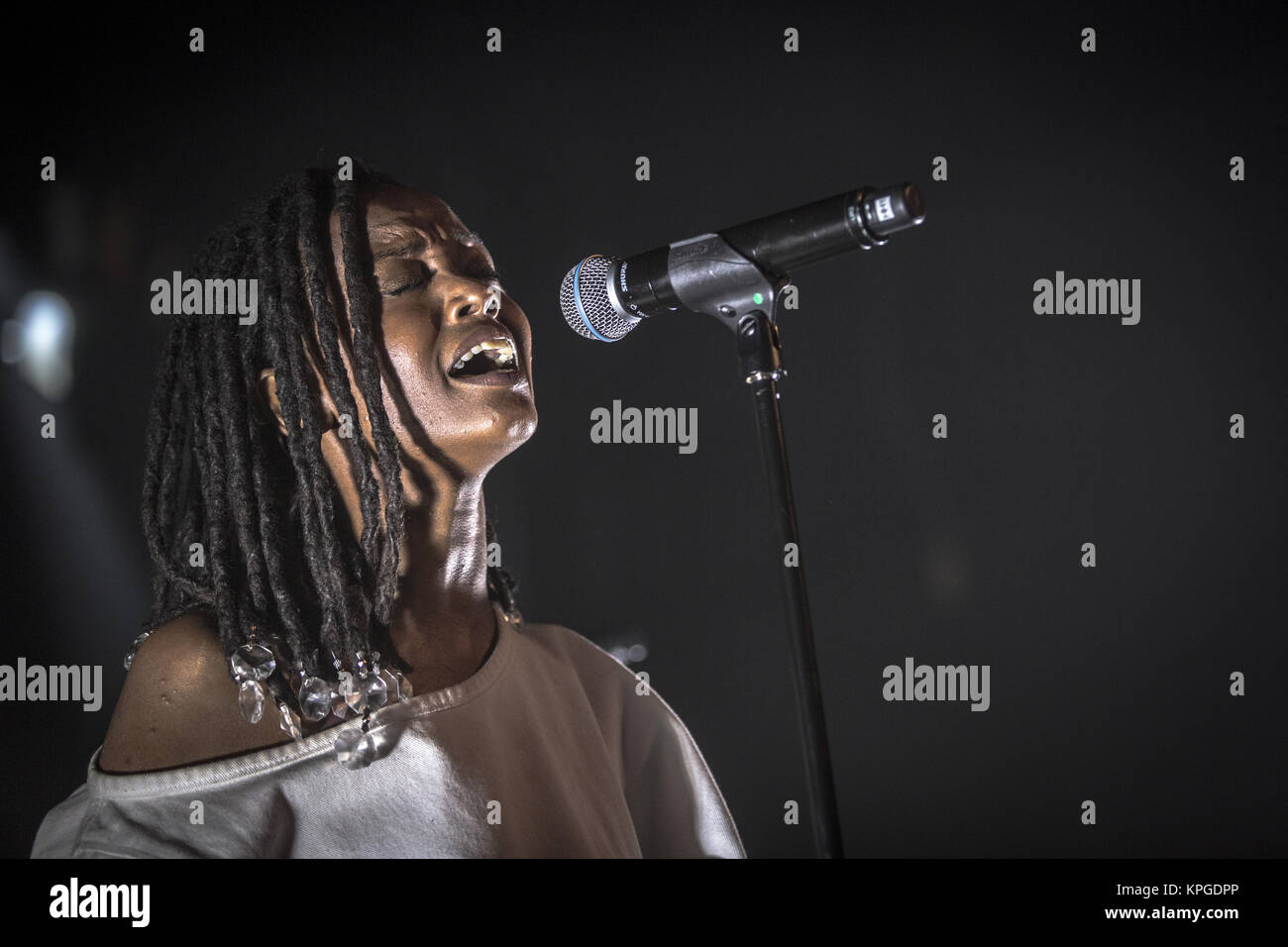 Denmark, Copenhagen - December 11, 2017. The American singer and ...