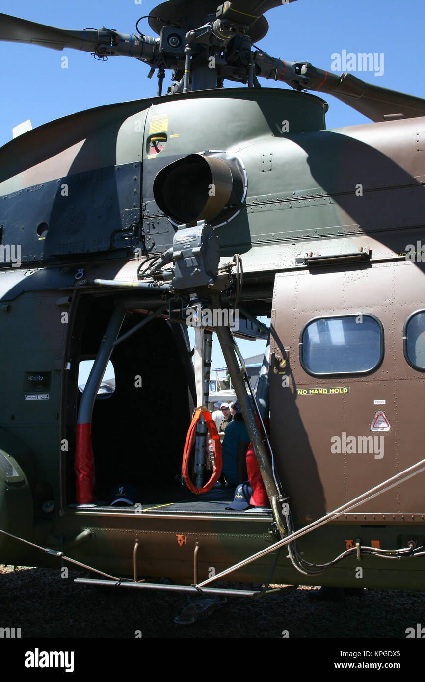 SAAF, Atlas Oryx military Helicopter at Africa 2012 Aerospace and ...