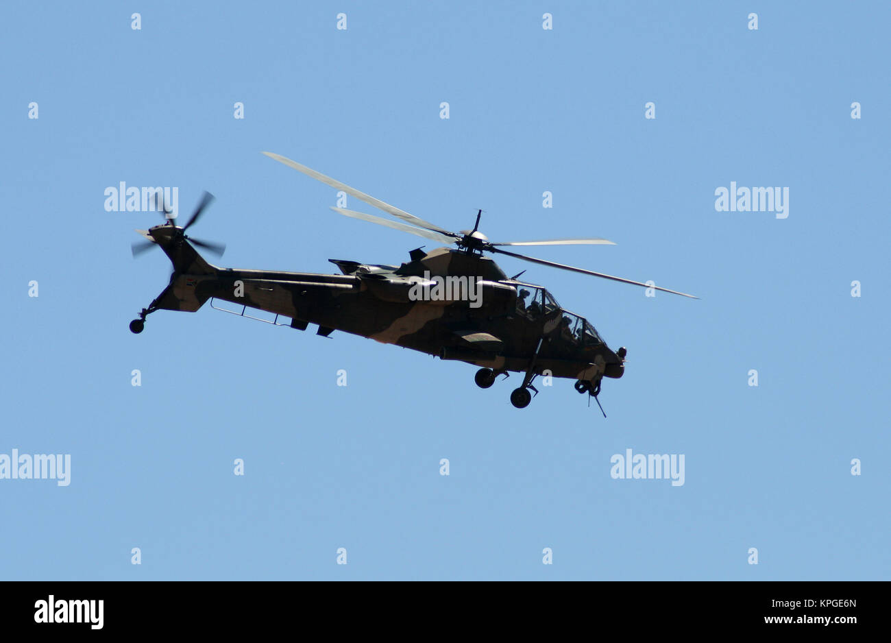 SAAF; Denel Rooivalk XH-2 military Helicopter nose at Africa 2012 ...