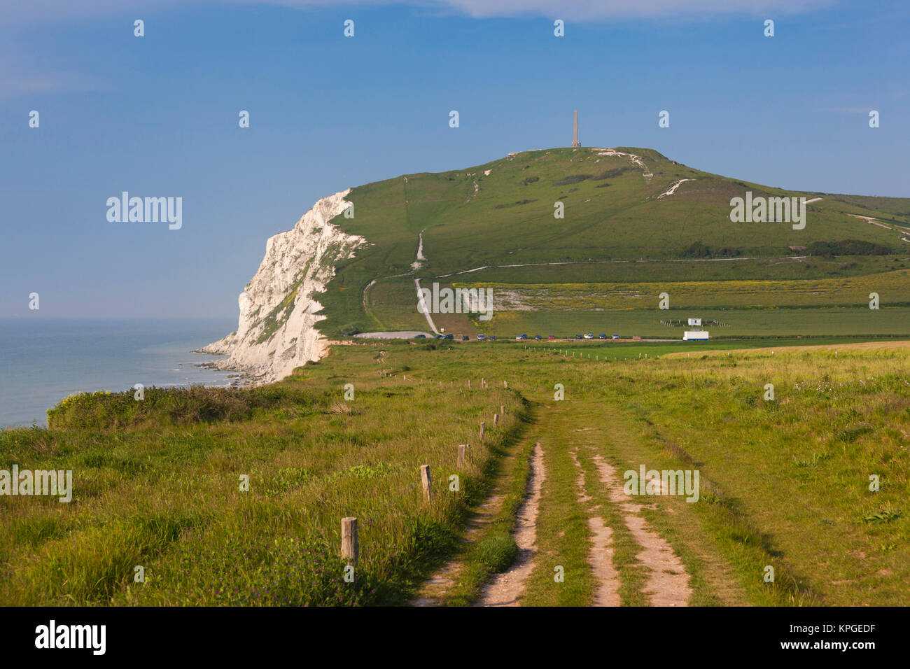 France, Pas de Calais, Cote d'Opale, Escalles, Cap Blanc Nez Stock ...