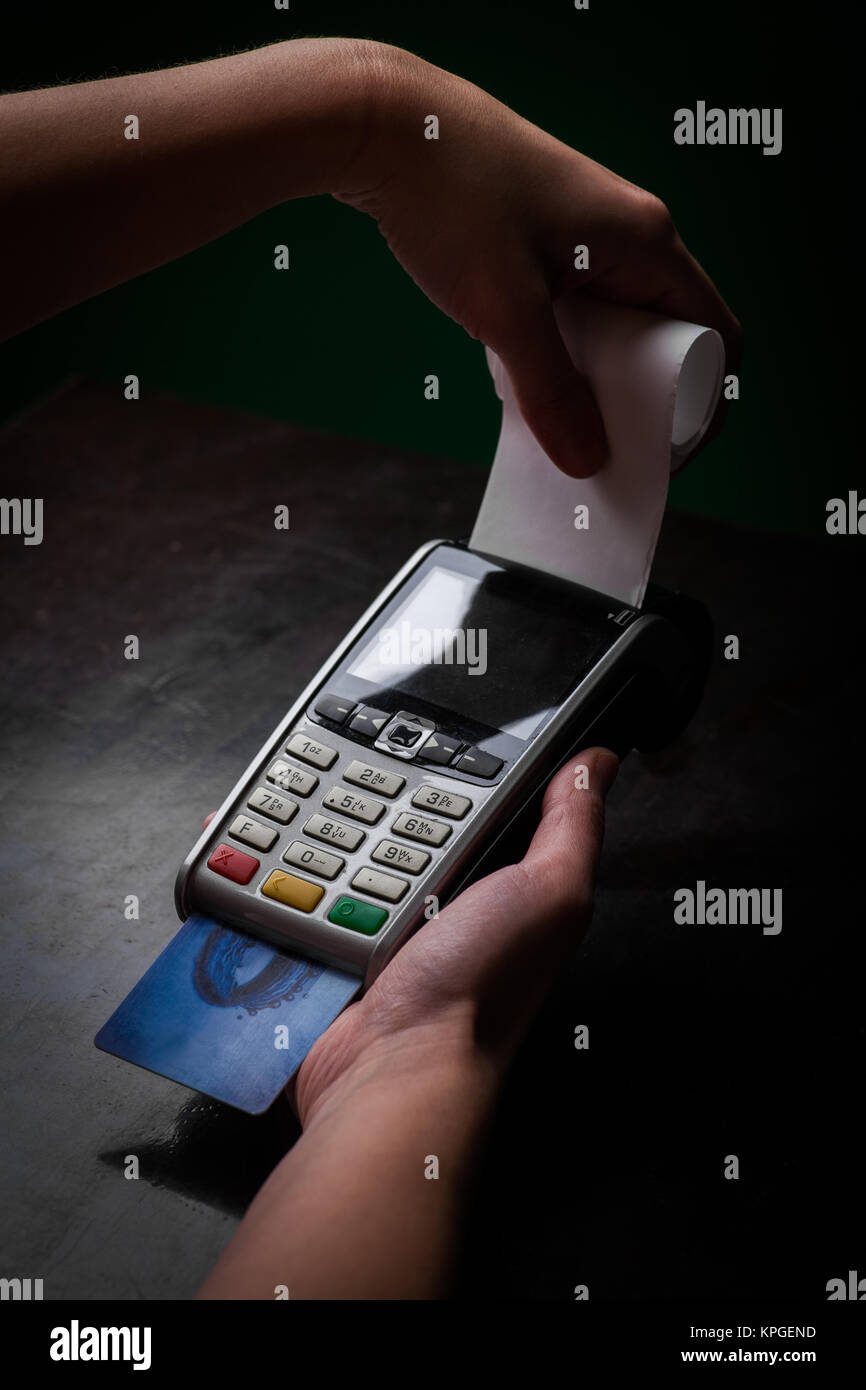 POS and credit cards Stock Photo - Alamy