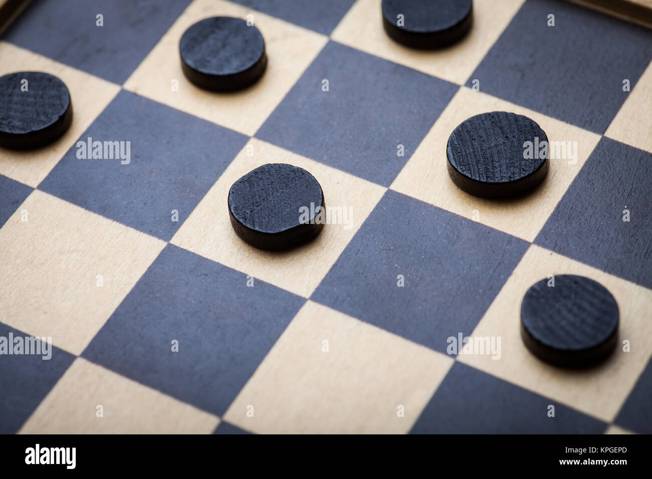 Checkers game detail Stock Photo - Alamy