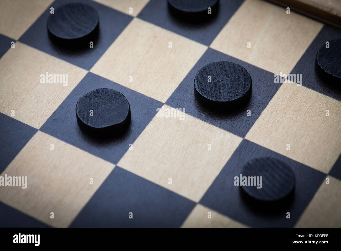 Checkers game detail Stock Photo - Alamy