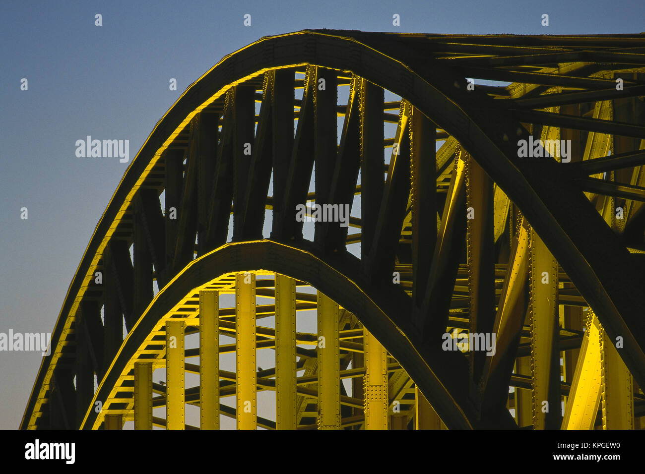 Germany, Cologne (Koln), Hohenzollern bridge at night Stock Photo - Alamy