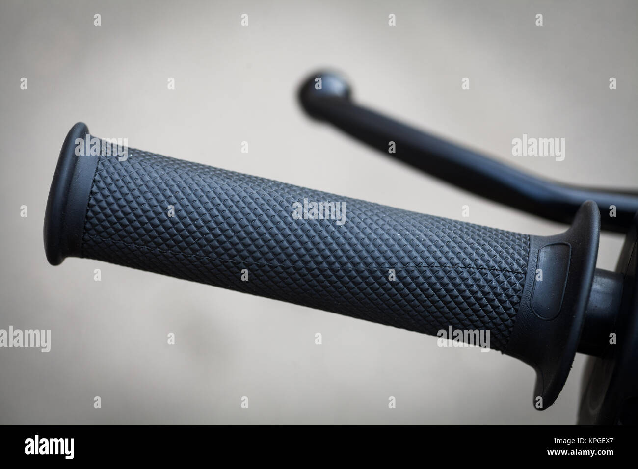 Motorcycle handlebar detail Stock Photo - Alamy