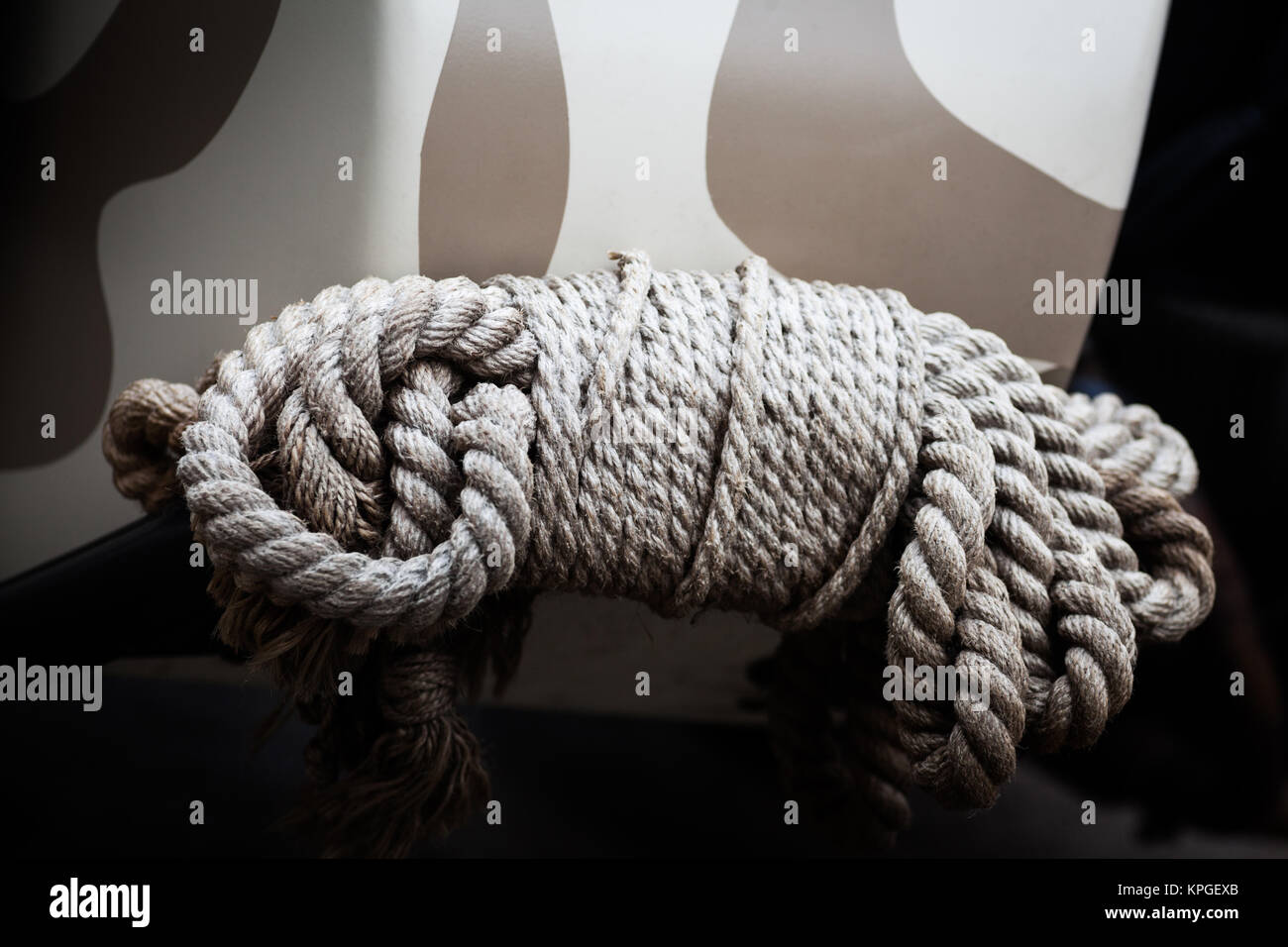 Color rope detail Stock Photo - Alamy