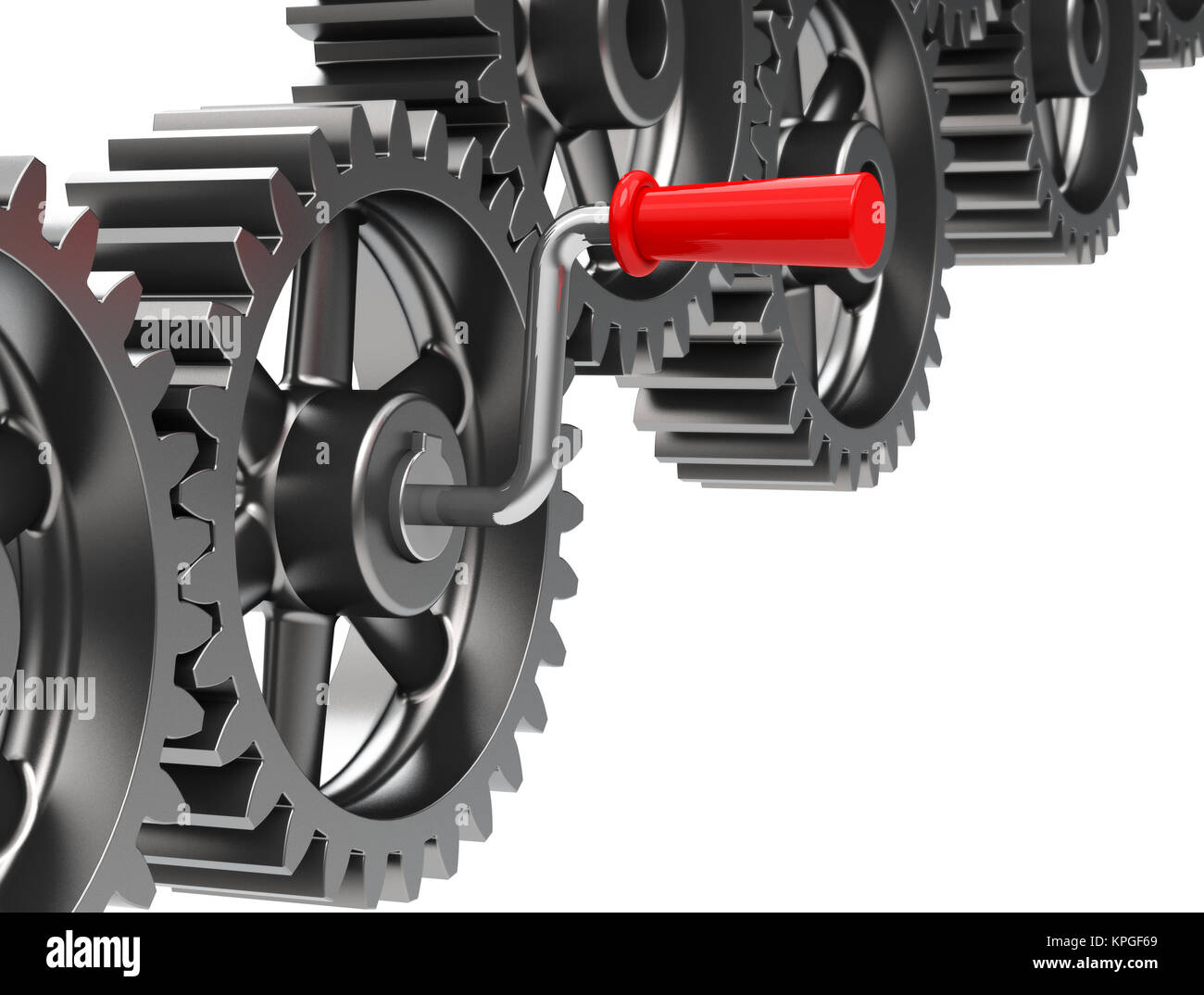 turn the gear Stock Photo - Alamy