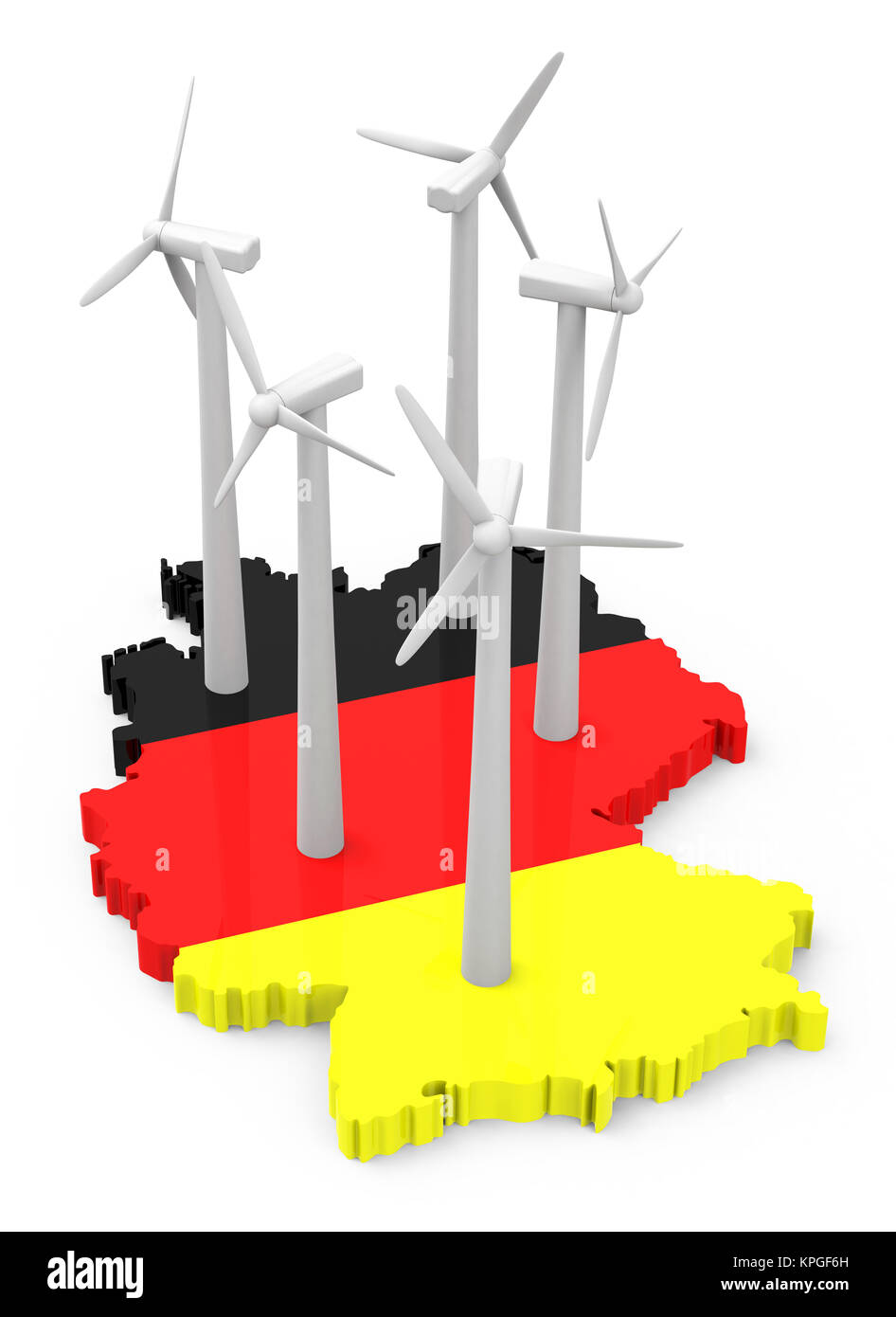 windenergy in germany Stock Photo - Alamy