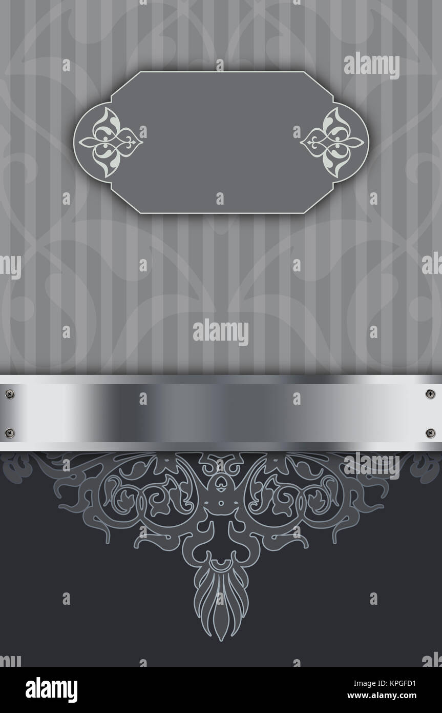 Silver border hi-res stock photography and images - Alamy
