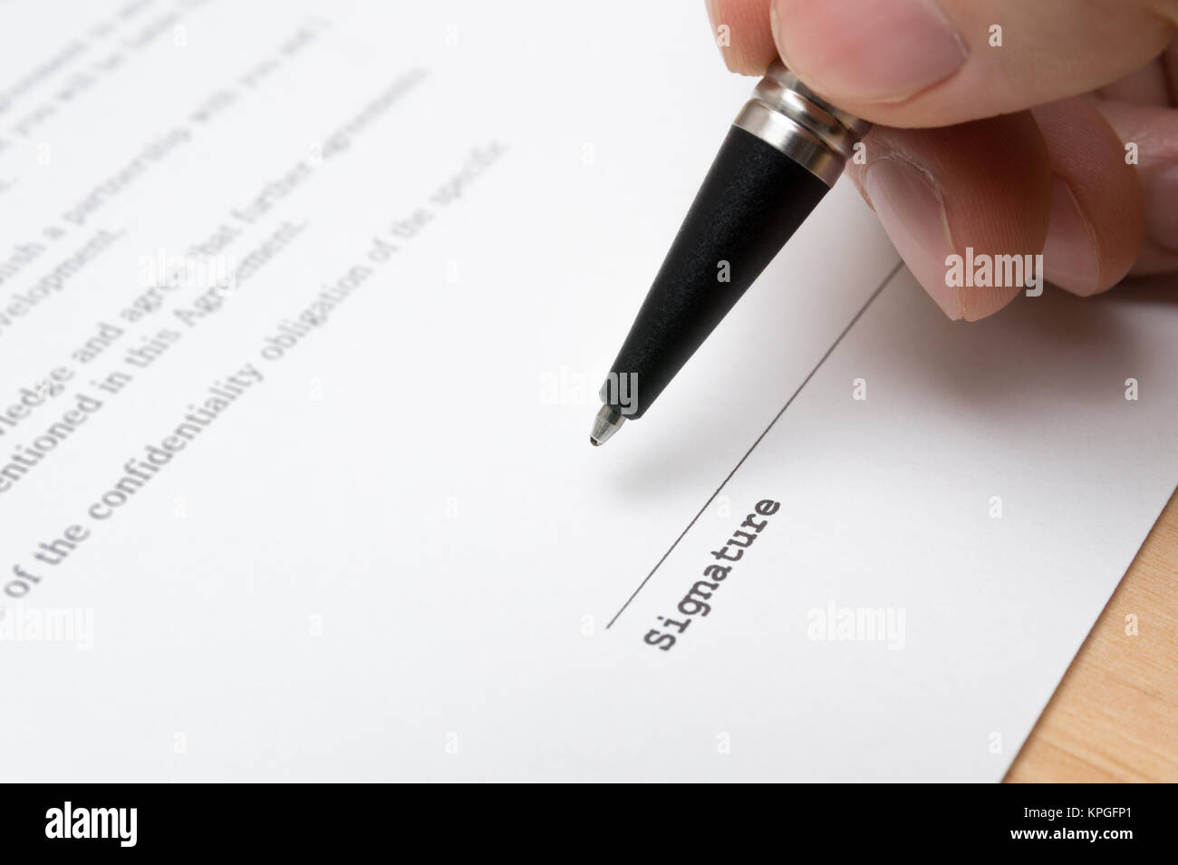 Contract documents: Business concept Stock Photo - Alamy