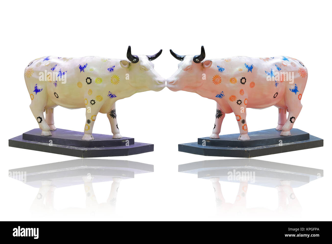 buffalo Puppet isolated on white background Stock Photo - Alamy
