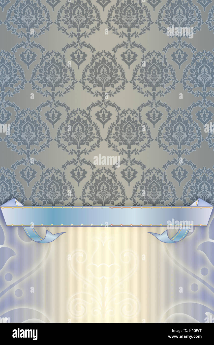 Vintage ornate background with old-fashioned floral patterns, elegant ...