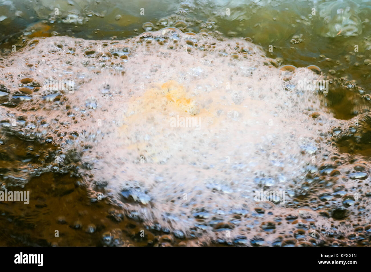 bubble on water surface Stock Photo - Alamy