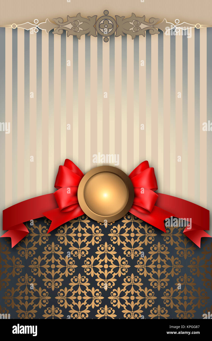 Elegant Red And Gold Background