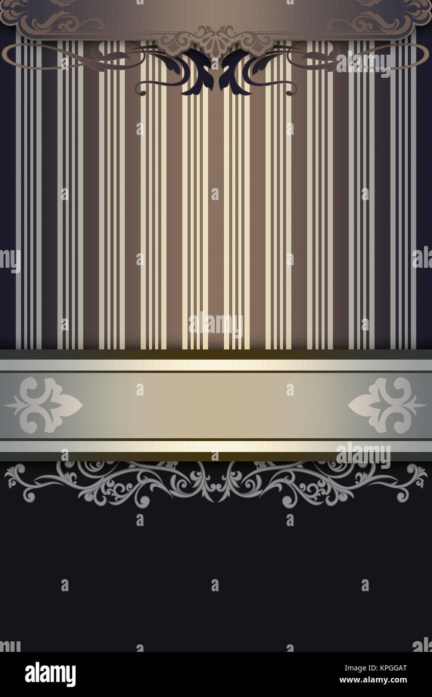 Vintage background with decorative patterns and old-fashioned border ...