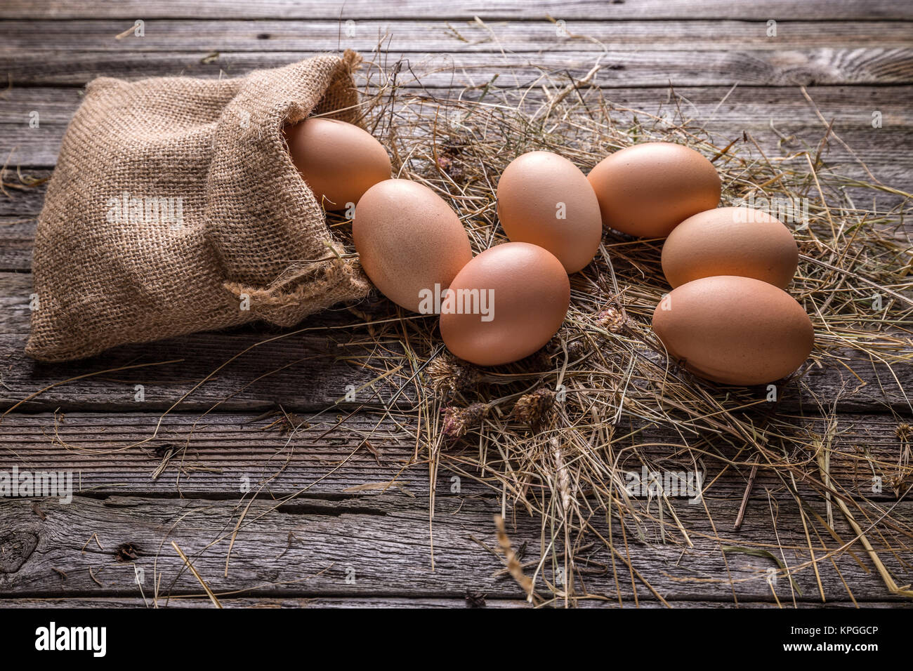 Fresh farm eggs Stock Photo - Alamy