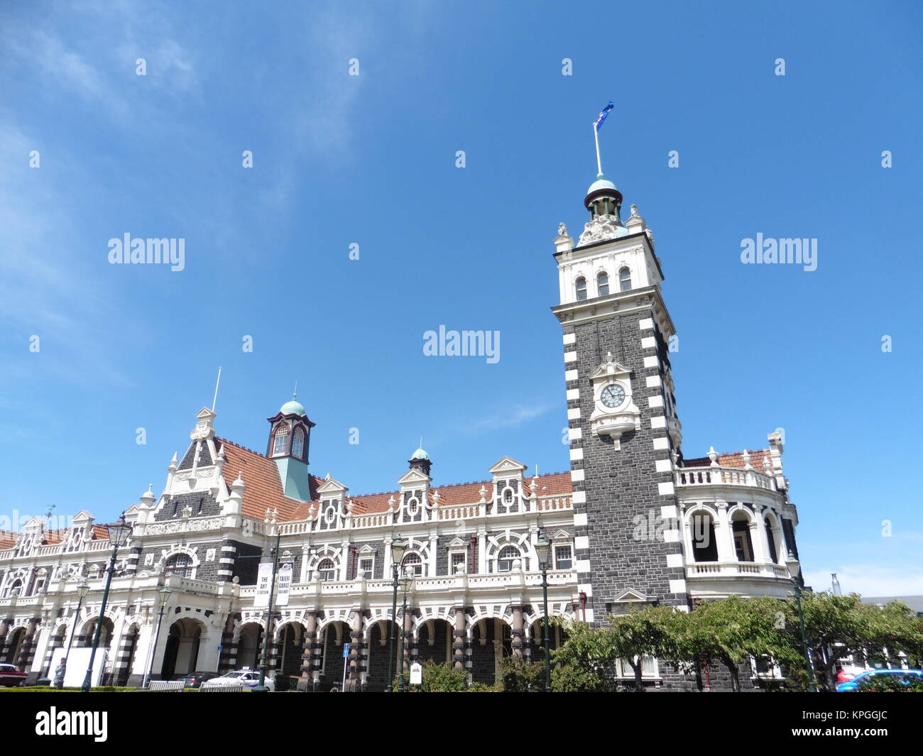 New Zealand,Dunedin - historic railway station Stock Photo - Alamy New Zealand,Dunedin - historic railway station Stock Photo - Alamy