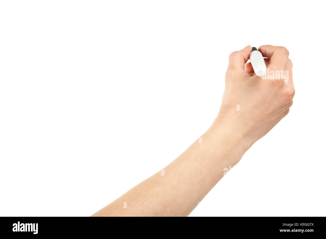 Hand writing with marker Stock Photo - Alamy